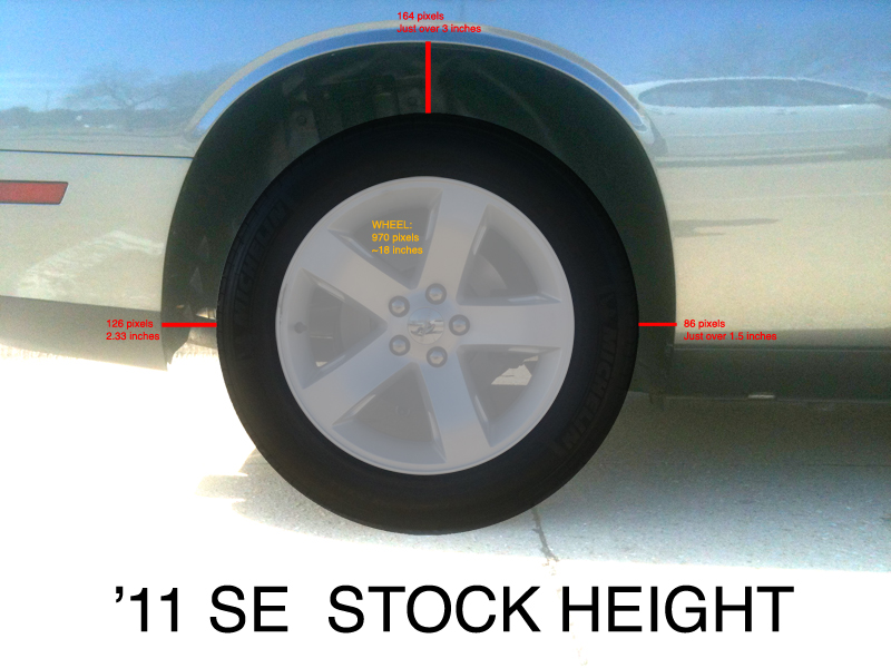 '11 SE stock height versus lowered (centered wheels in wheel wells ...